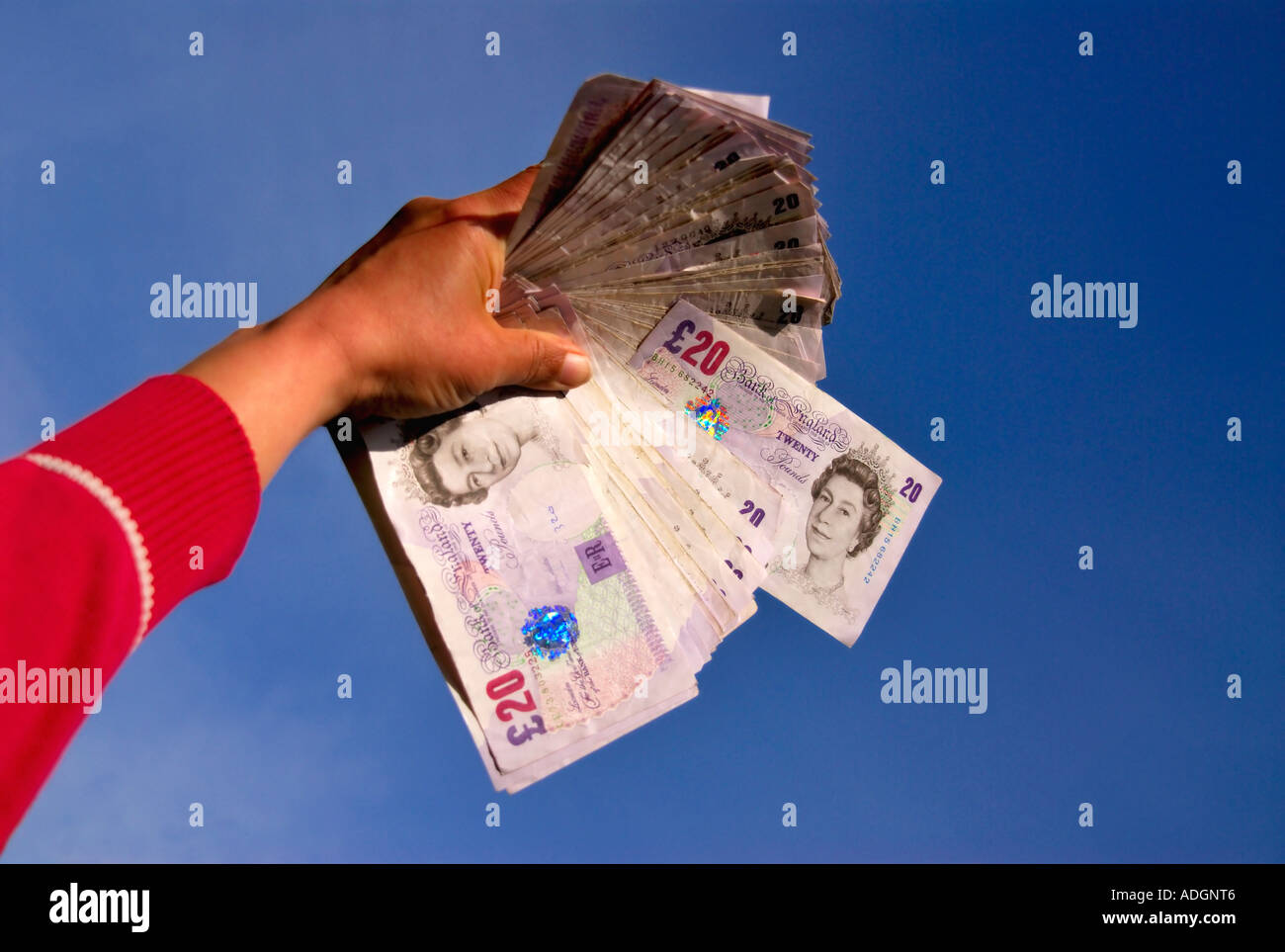 europe uk england money fan Stock Photo - Alamy