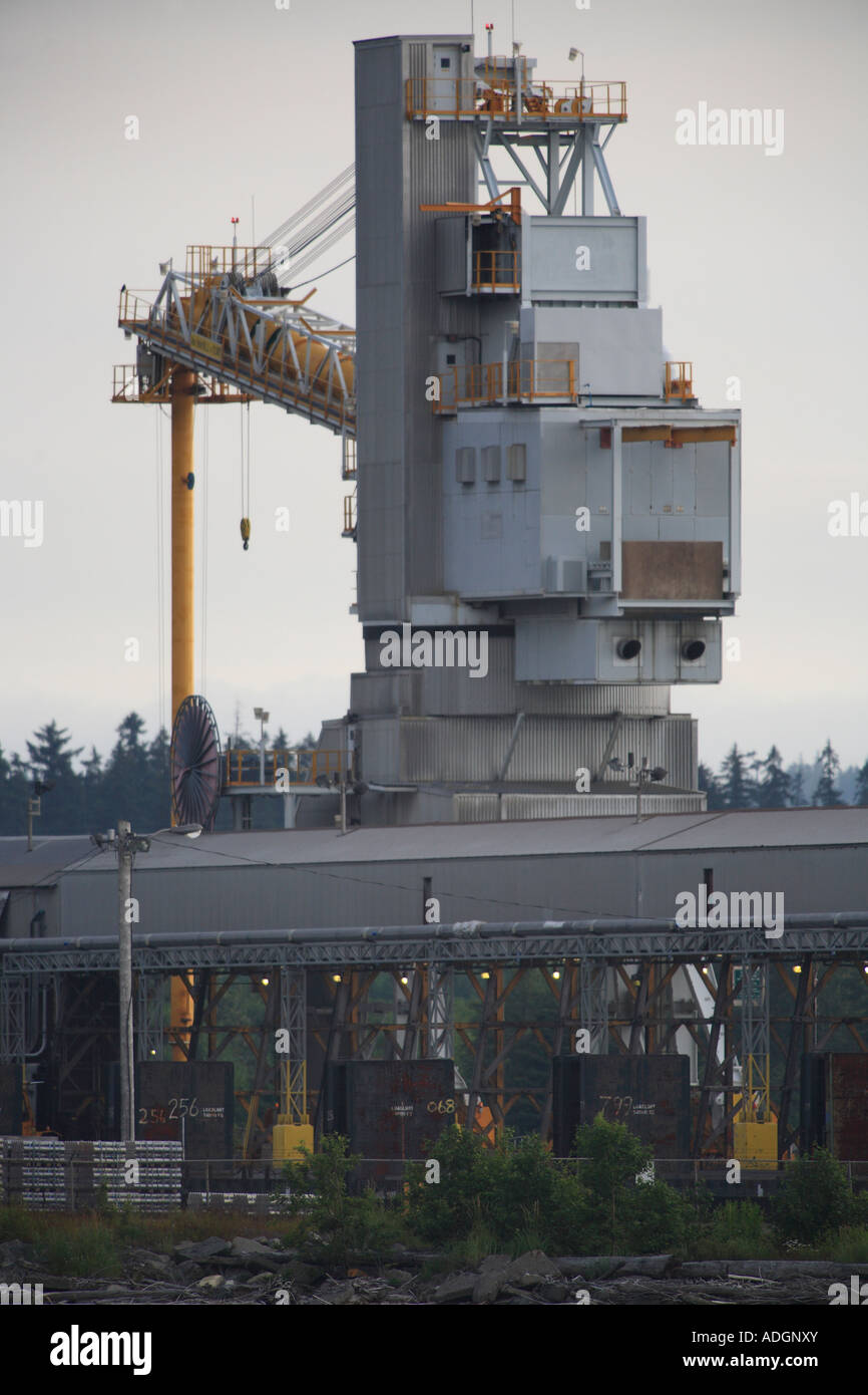Part of the large Rio Tinto/Alcan aluminum smelter Kitimat British ...