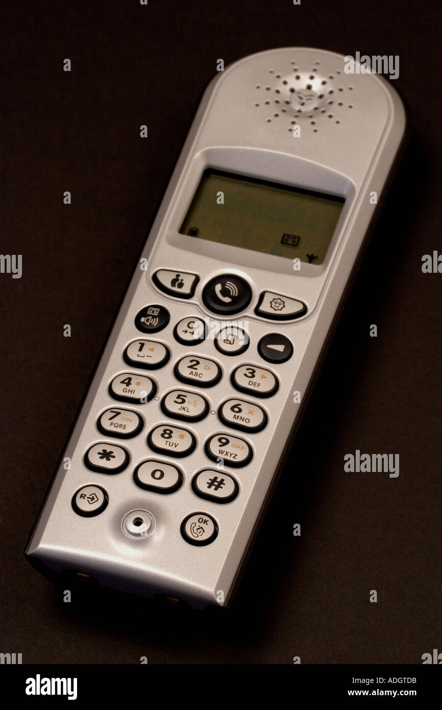 cordless telephone handset Stock Photo - Alamy