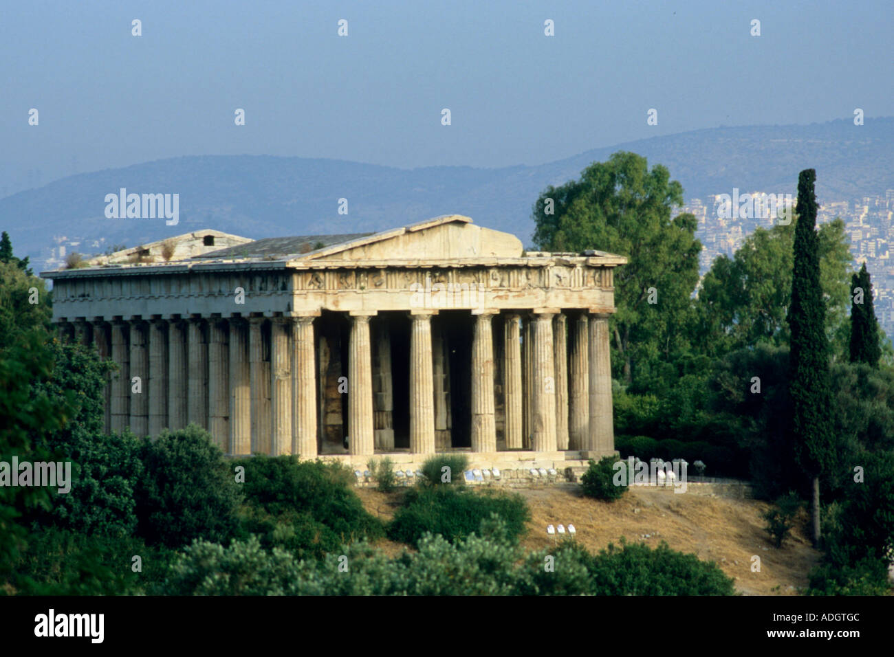 Greece Athens Ancient Agora Temple of Hephaestus Stock Photo - Alamy