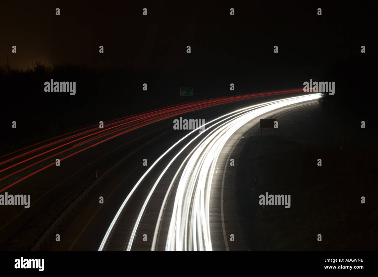 road at night time Stock Photo - Alamy