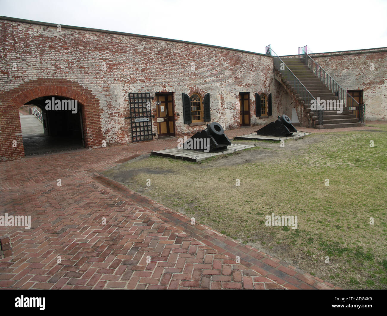 Inside of Fort Stock Photo - Alamy