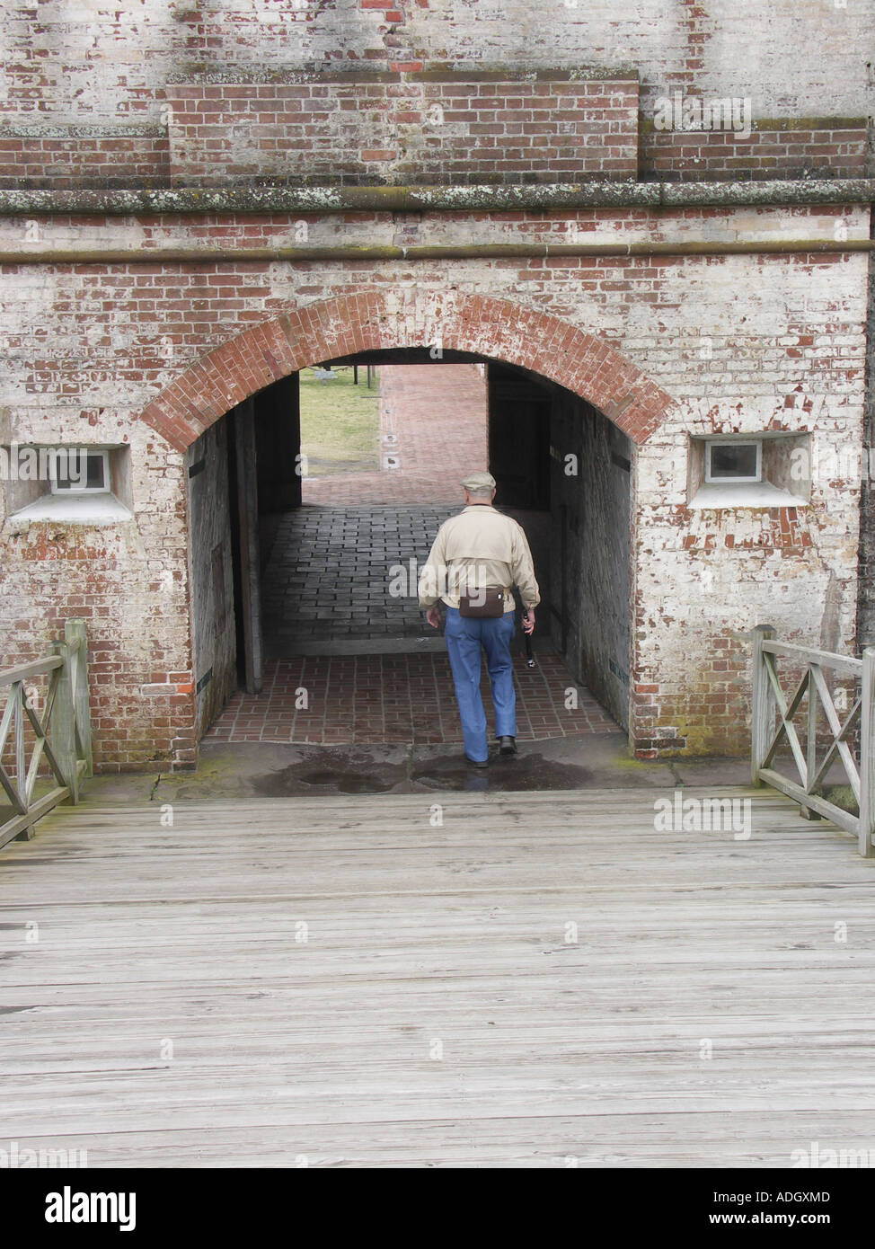 Arched Entrance to Old Fortress Stock Photo - Alamy