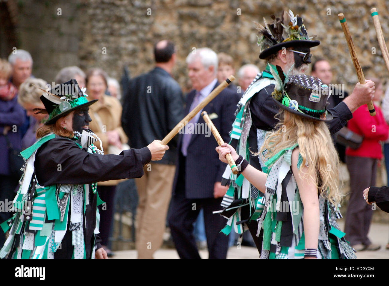 Obj border morris dancers hi-res stock photography and images - Alamy
