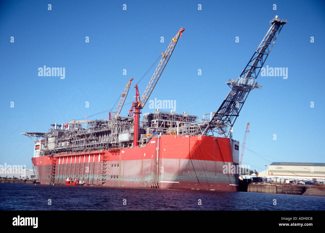 Bonga under construction at the AMEC yard on Tyneside Stock Photo - Alamy