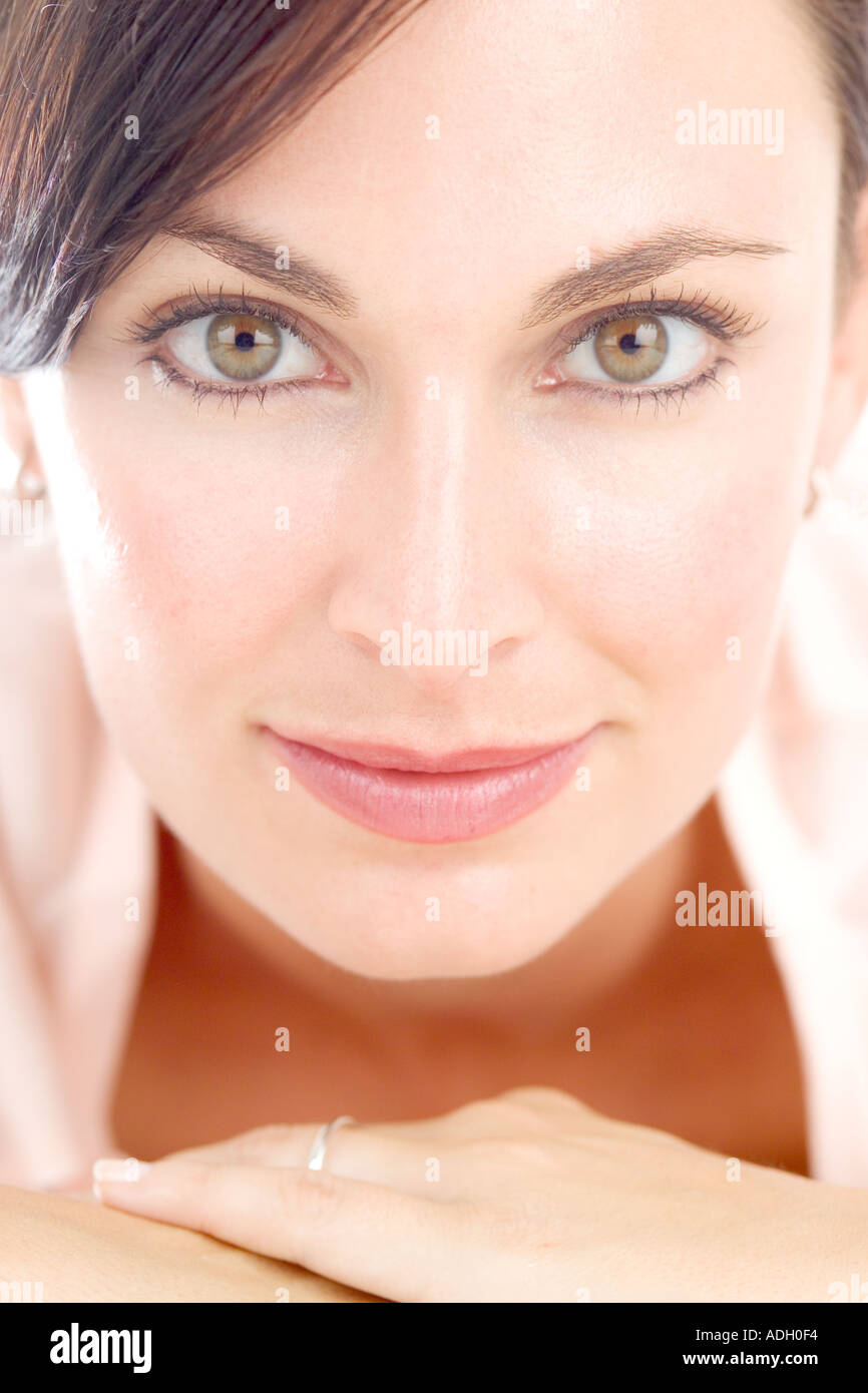 Woman closeup portrait face hi-res stock photography and images - Alamy