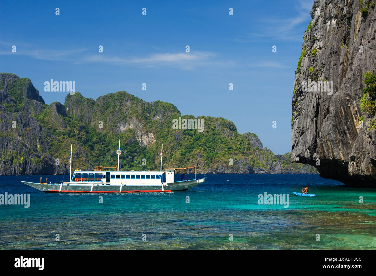 Philippines Luzon Palawan Province El Nido Town Bacuit Bay Island ...