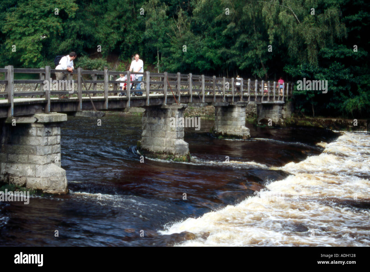 Cavendish Bridge across the River Wharfe on the Bolton Abbey Estate ...