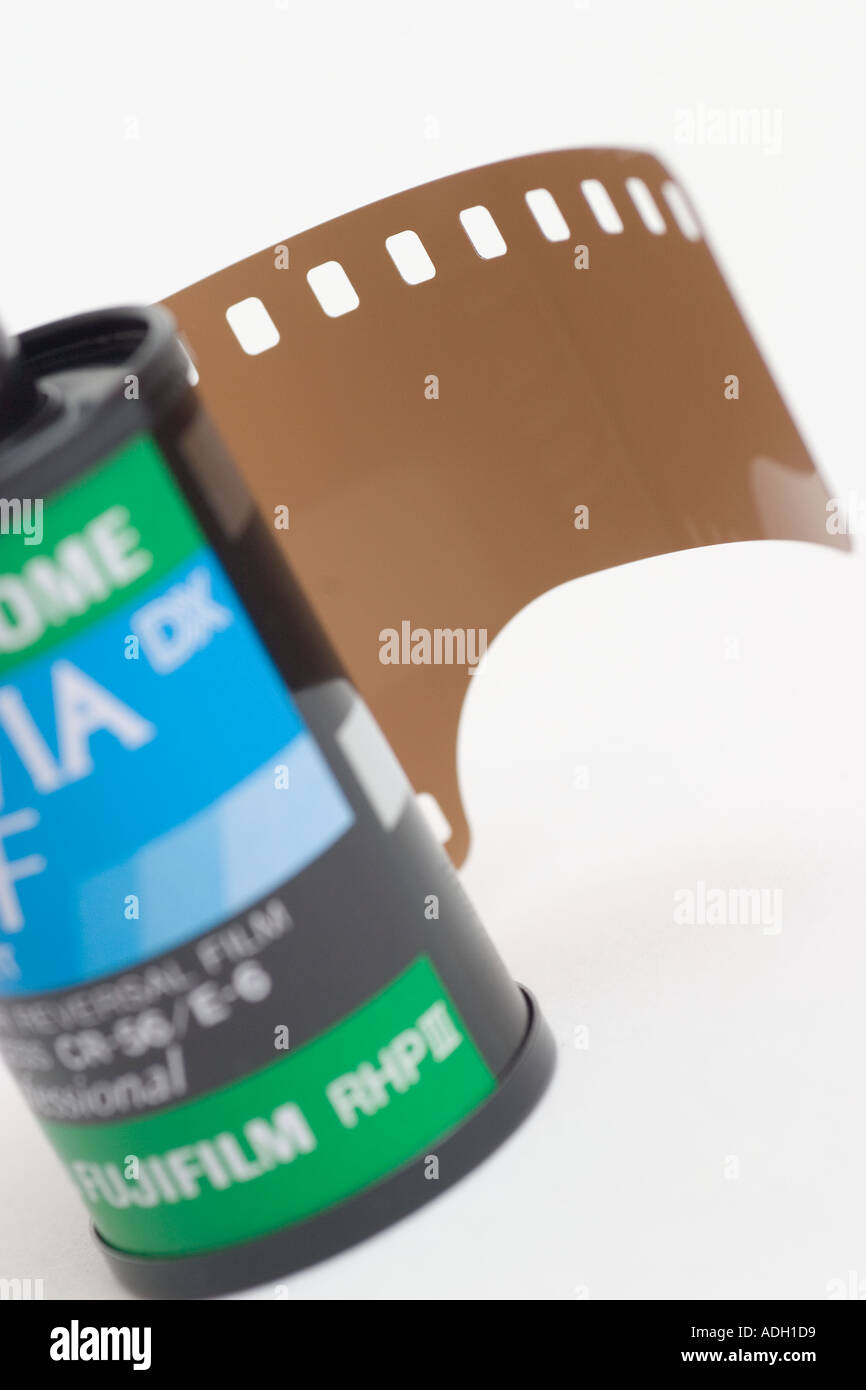 35mm film leader and cassette Stock Photo - Alamy