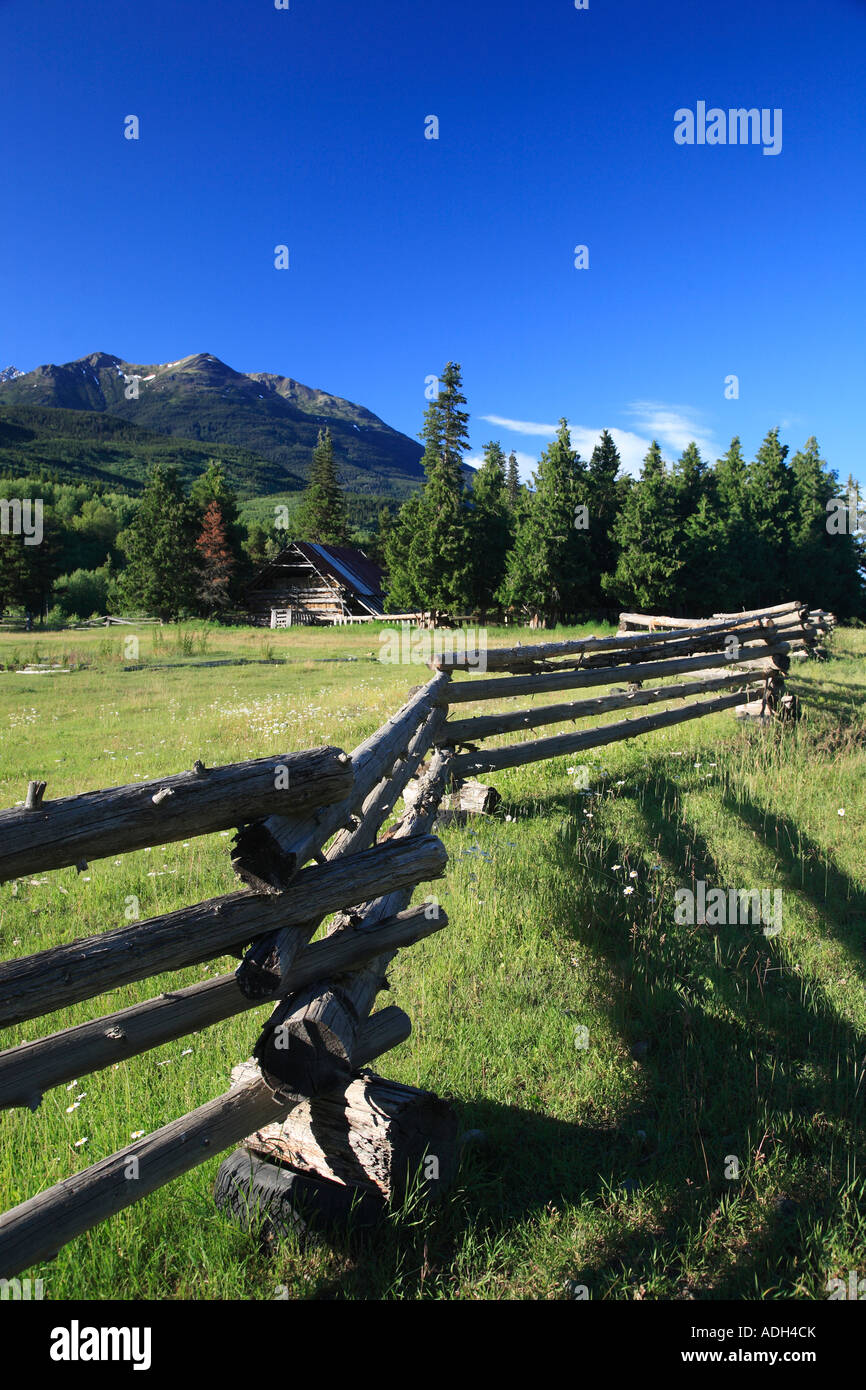 Rural scene on Kitwanga Cedarvale backroad near Kitwanga British ...