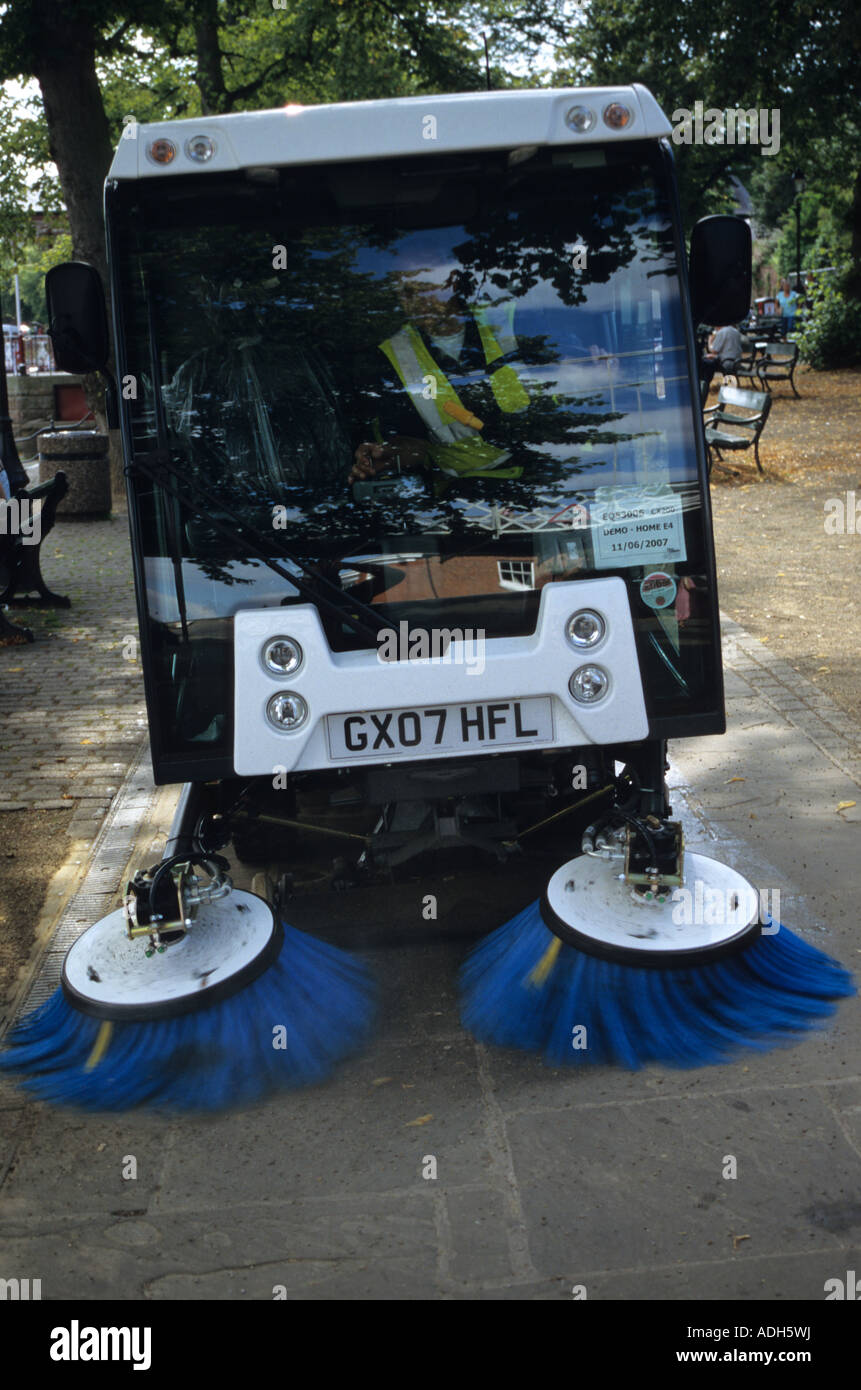 Road Sweeping Vehicle In Chester Stock Photo - Alamy
