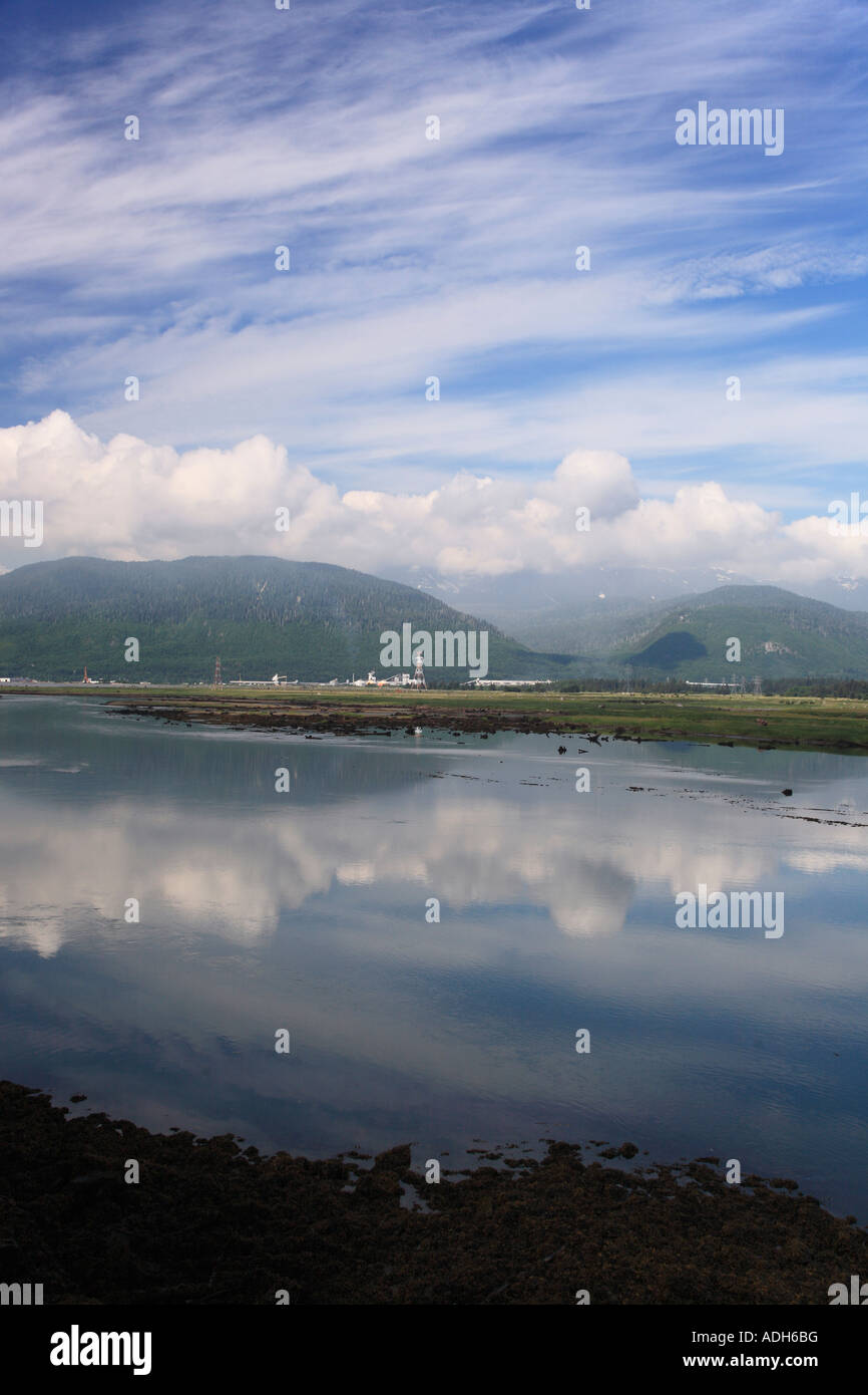 Minette Bay and Kitimat river estuary Kitimat British Columbia Stock ...