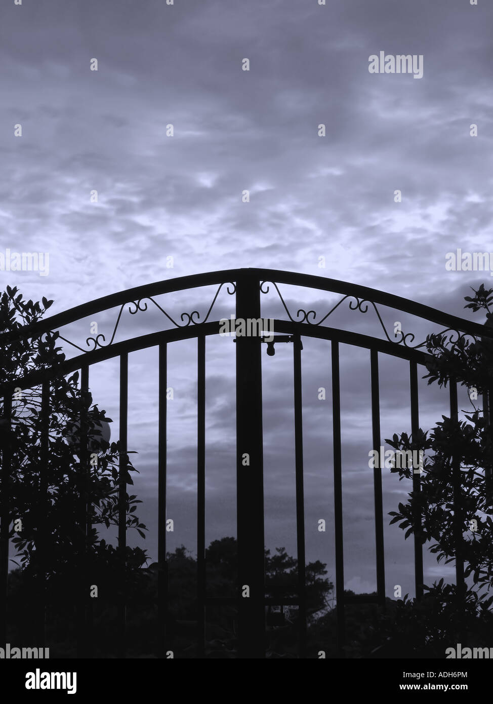 Foreboding gate hi-res stock photography and images - Alamy