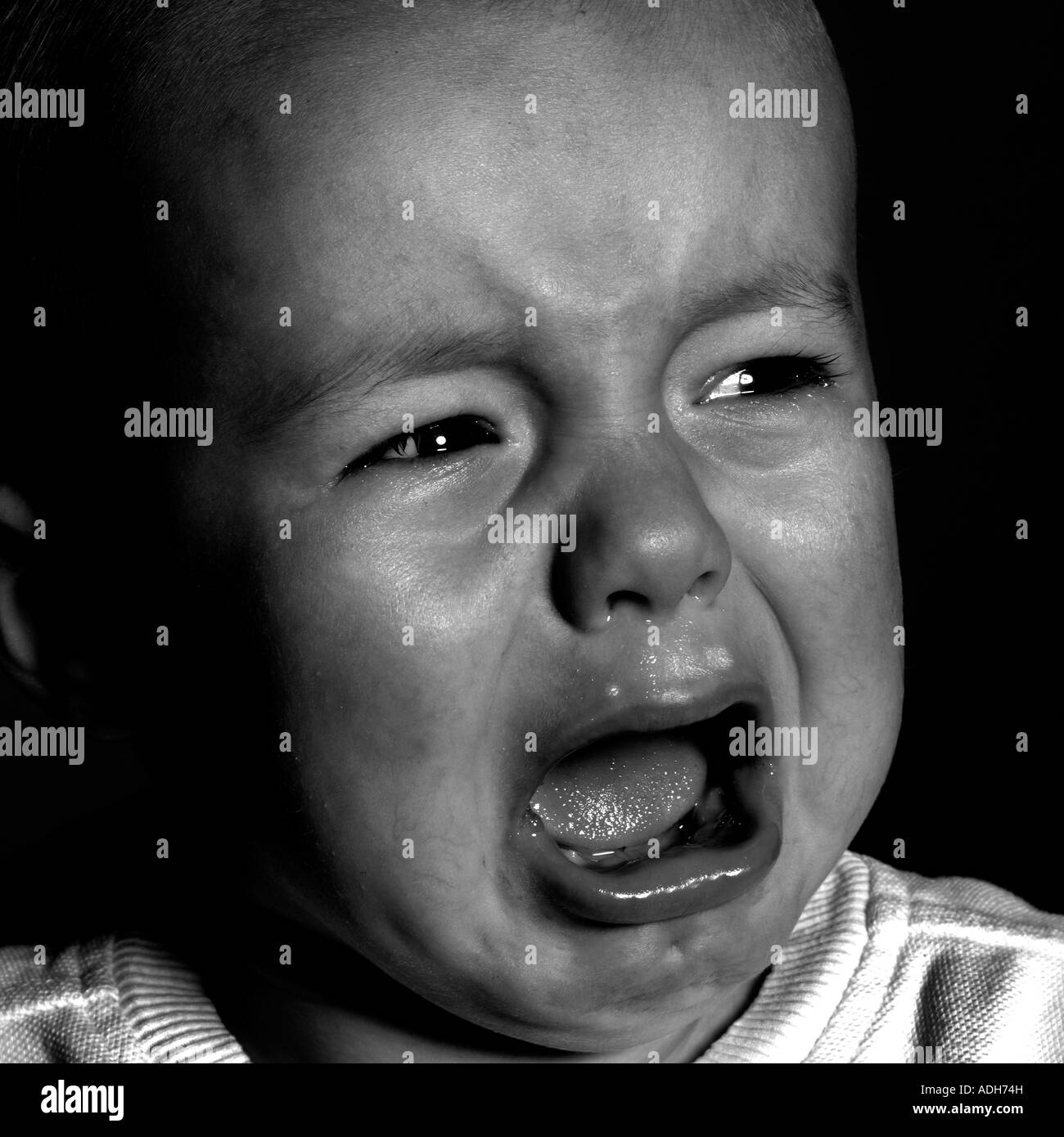 Happy baby sad baby Black and White Stock Photos & Images - Alamy