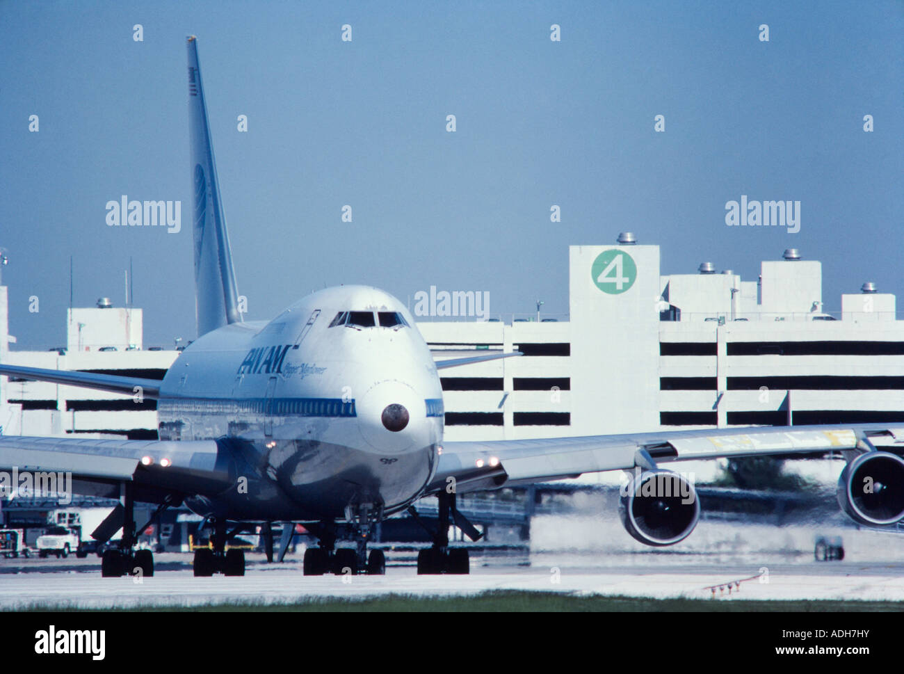 Aviation; Airliners Parked at Terminal; 747, Miami International ...