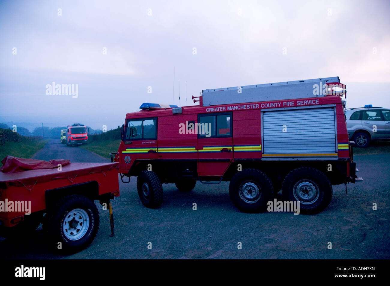 off road fire tender vehicle used for moorland grass fire control Stock ...