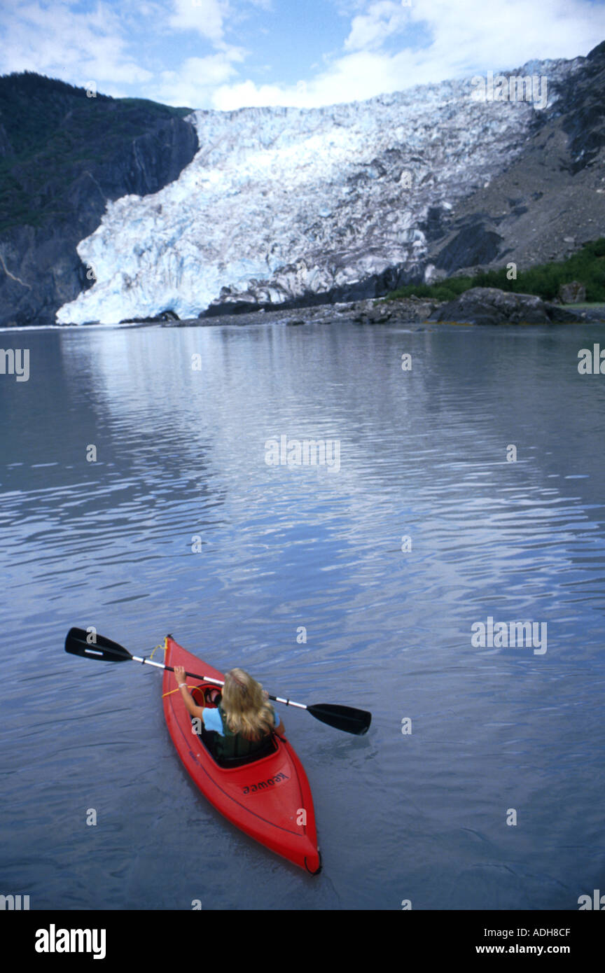 Kayaking in Prince William Sound Harriman Fjord SC AK summer scenic ...