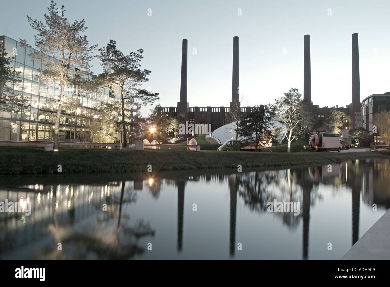 Germany Wolfsburg Autostadt car city of Volkswagen AG modern ...
