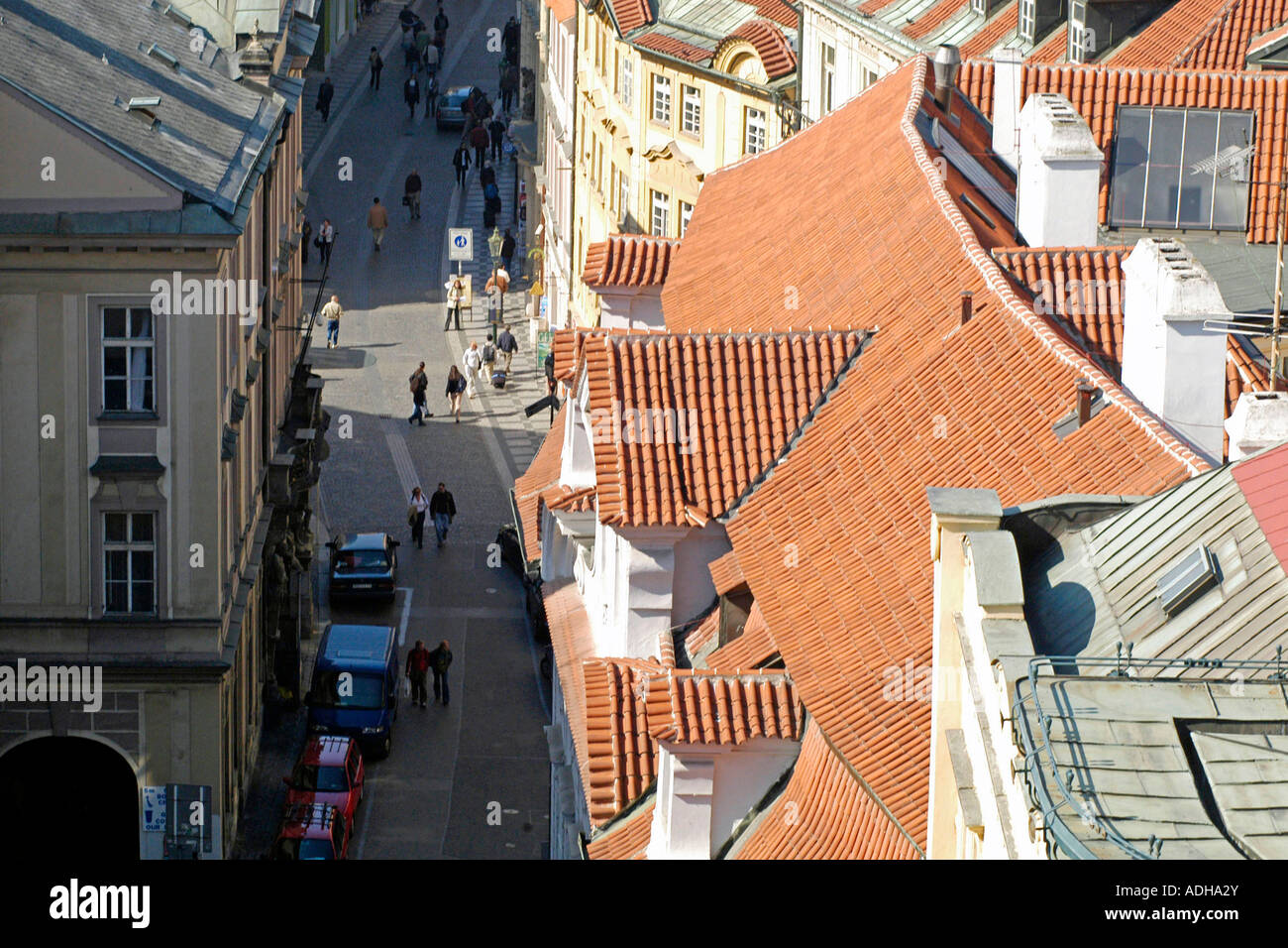 Prague rooftop view Czech Republic Stock Photo - Alamy