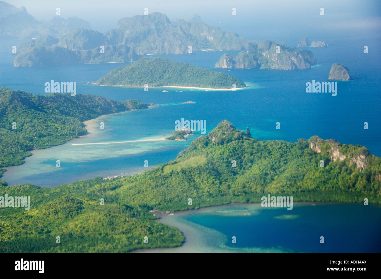 Philippines Luzon Palawan Province Puerto Princesa Aerial View of ...