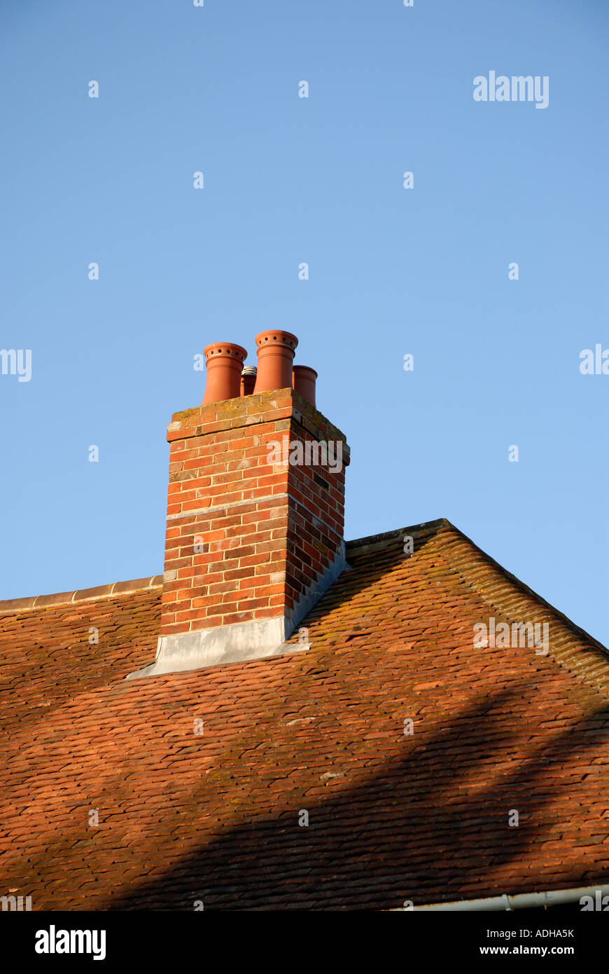 Chimney on house Stock Photo - Alamy