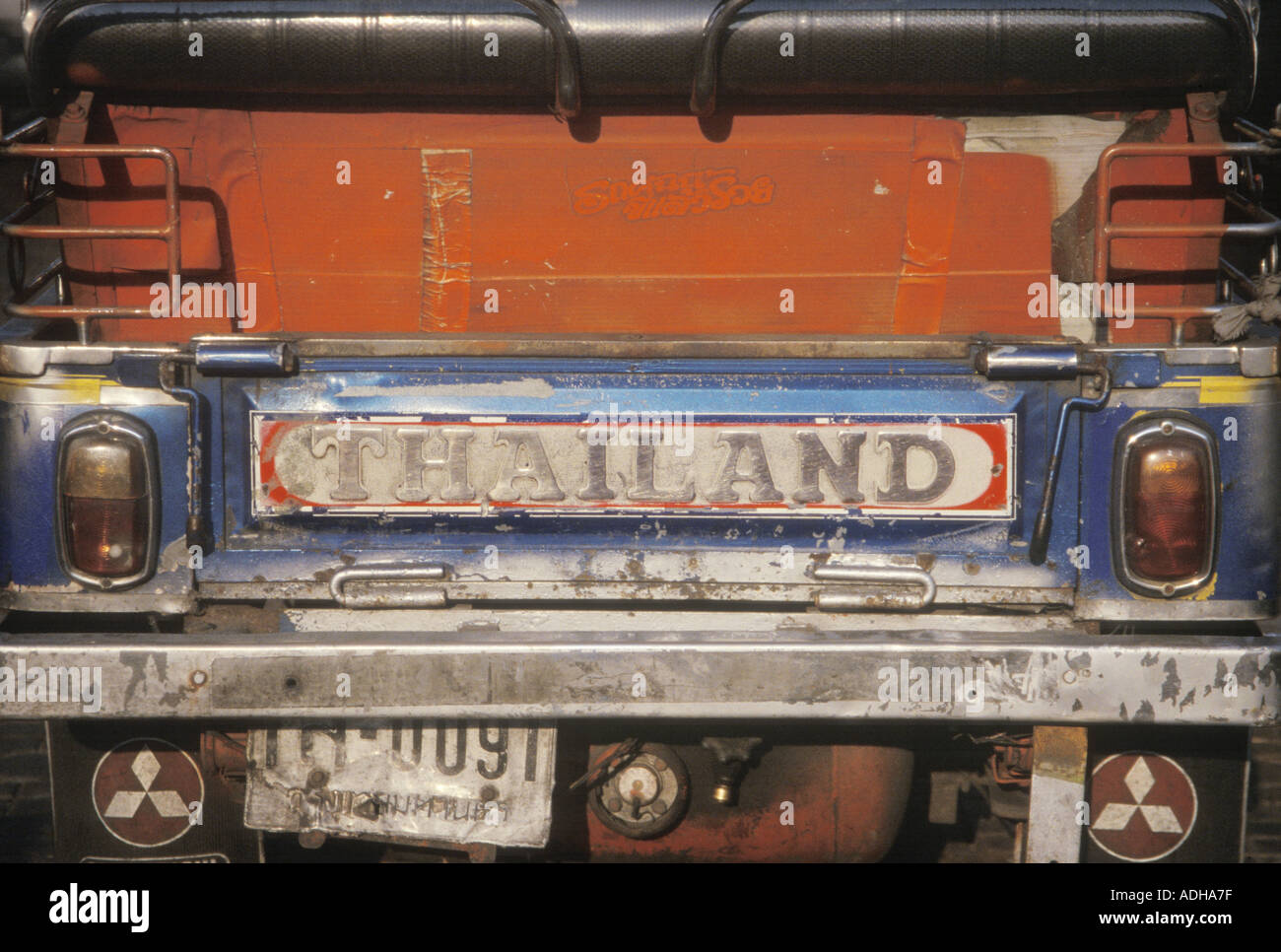 Back of Tuk Tuk Bangkok Thailand Stock Photo - Alamy