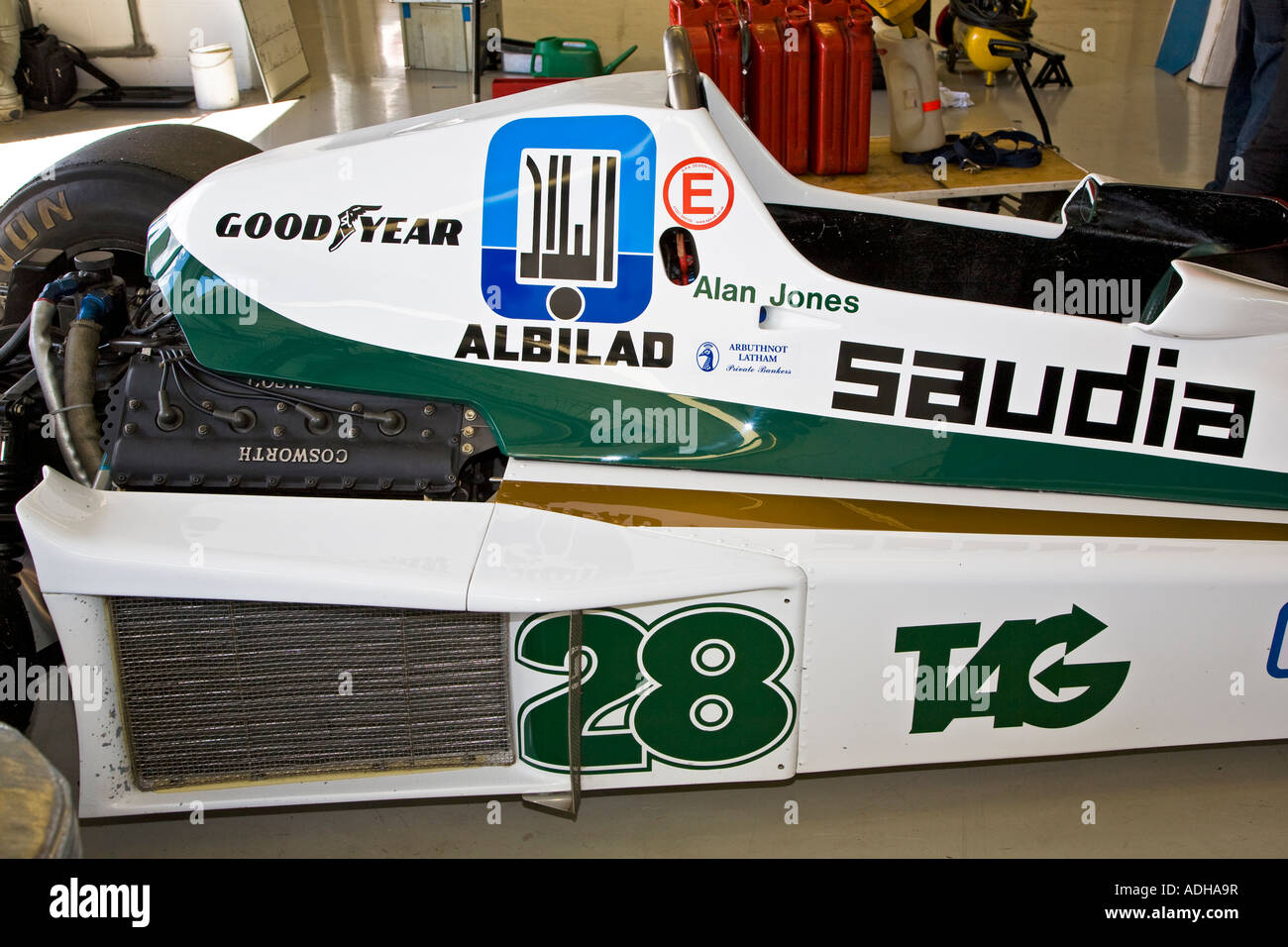 Williams FW07 single seater classic F1 Grand Prix racing car in the ...