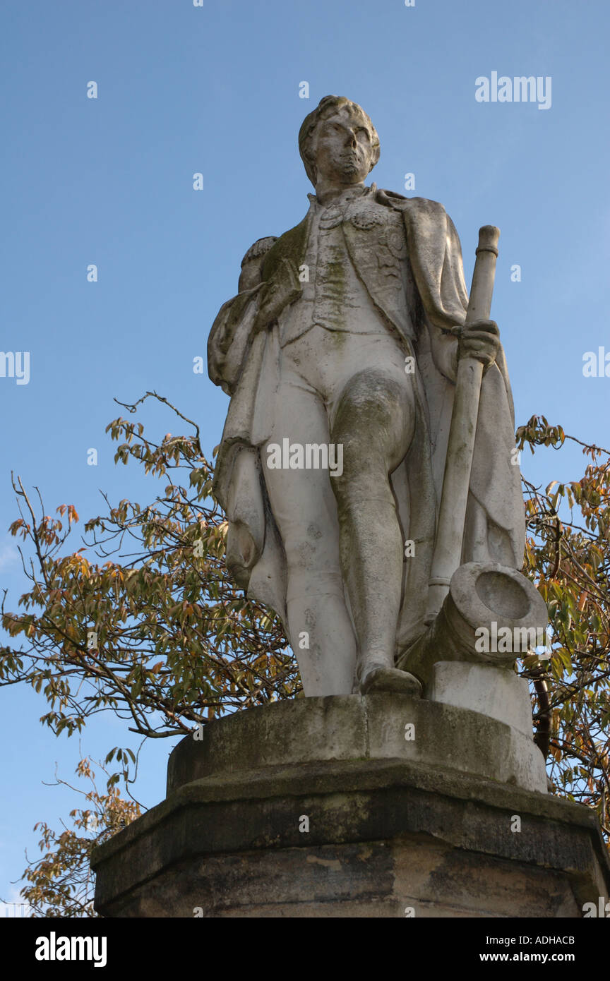 Statue of Lord Nelson in Norwich Cathedral Close Stock Photo - Alamy