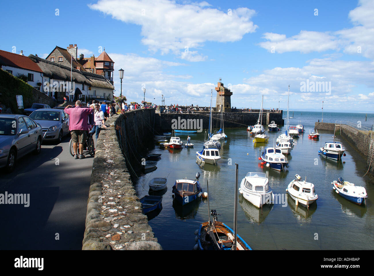 Lynmouth harbour Devon England Stock Photo - Alamy