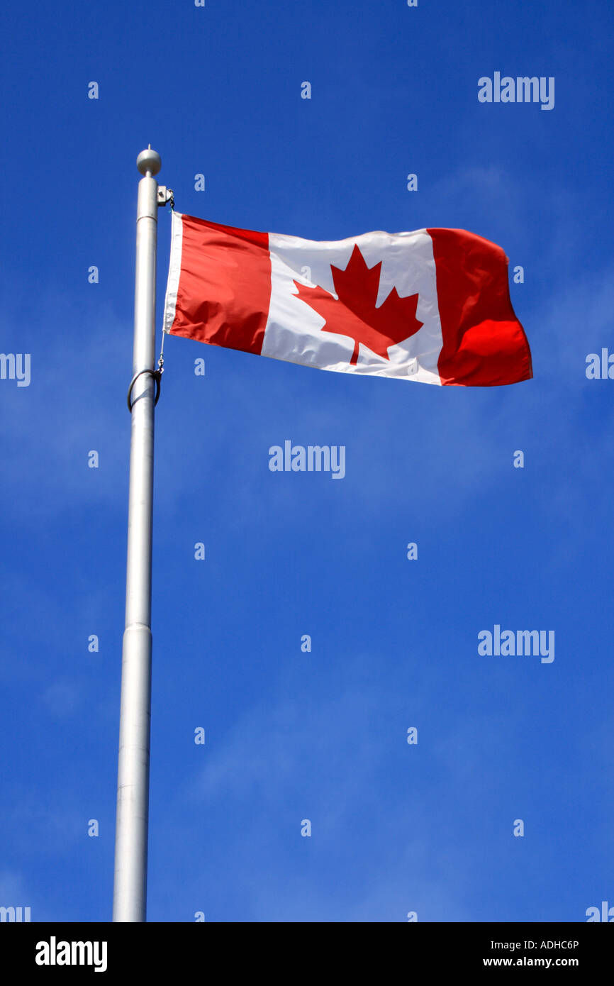 flying Canadian Flag, Canada, North America. Photo by Willy Matheisl ...