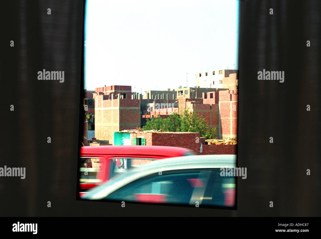 Cairo glimpsed through a taxi window Stock Photo - Alamy