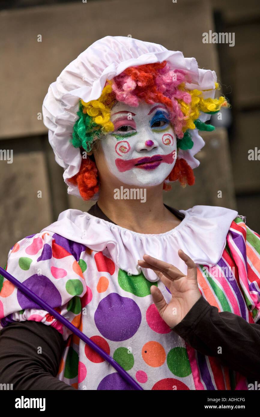 Girl Clown from the stage production A Wish at the Edinburgh festival ...