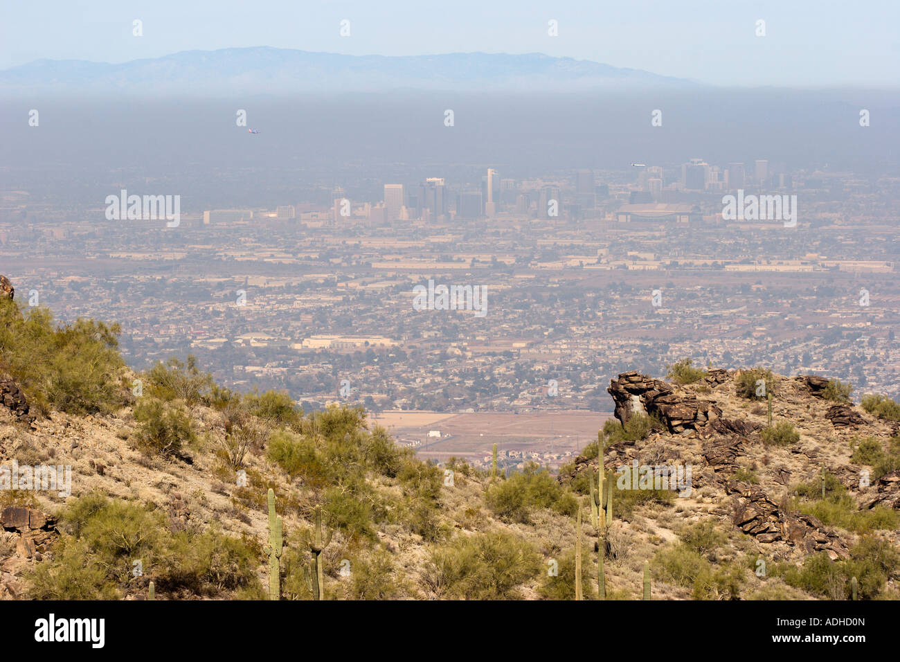 View of Phoenix from South Mountain Stock Photo - Alamy