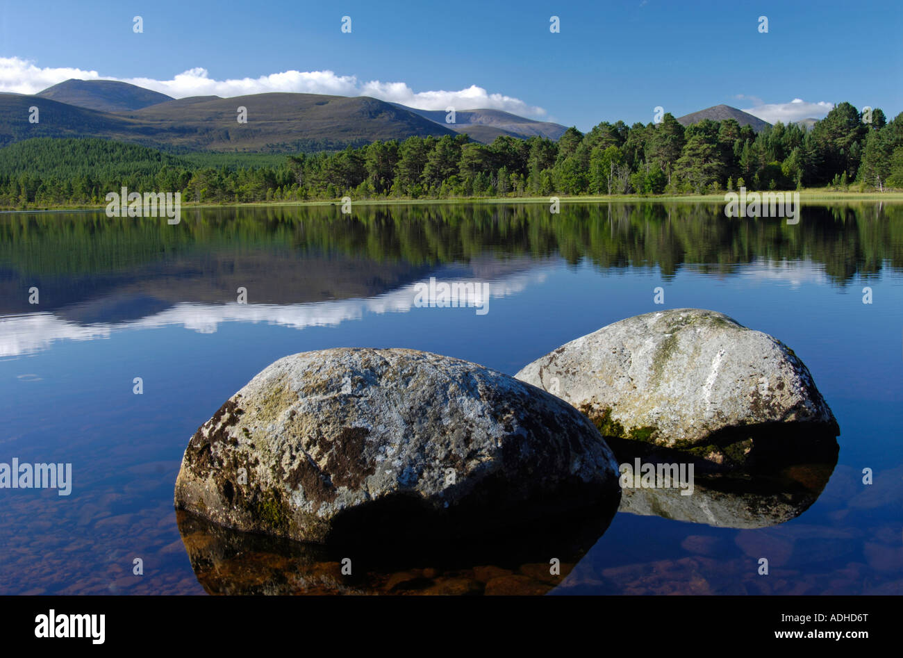 Loch Morlich Glen More Aviemore Stock Photo - Alamy