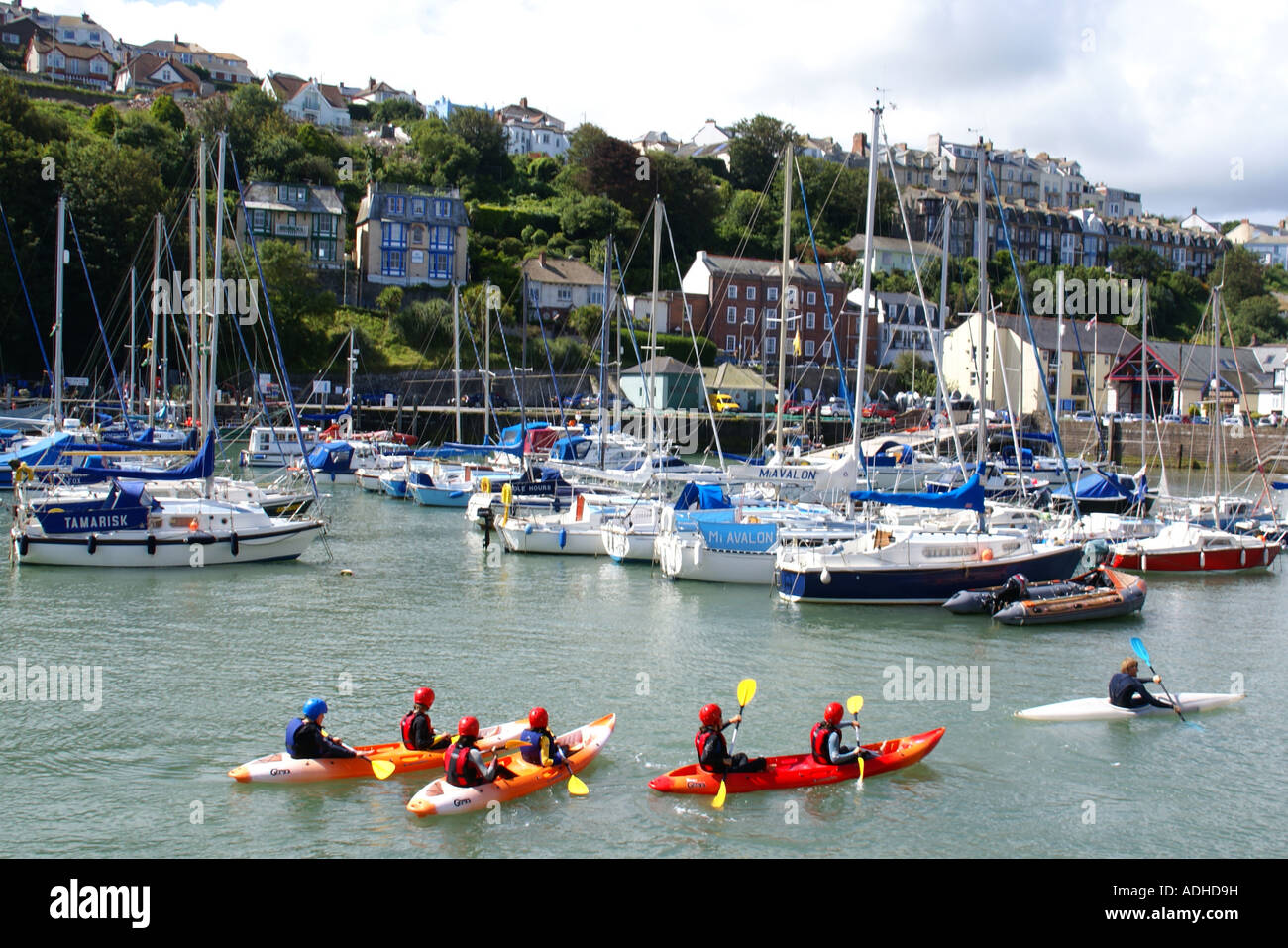 Ilfracombe Harbour Devon England Boats Seaside Victorian Stock Photo ...