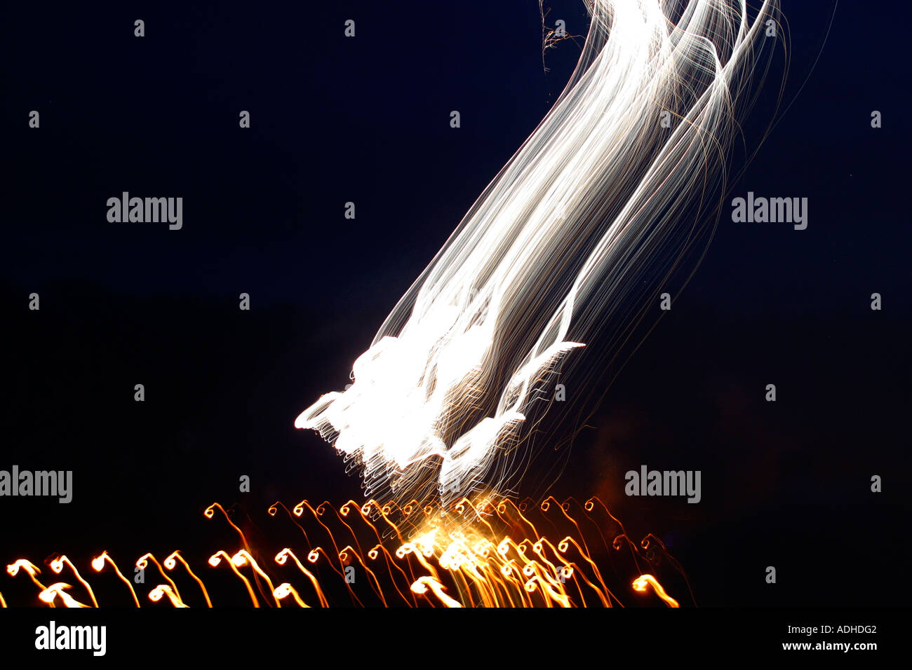 Abstract fireworks motion blur effect Stock Photo - Alamy