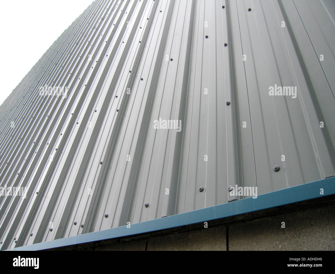 Close up of industrial steel profiled cladding sheet Stock Photo - Alamy