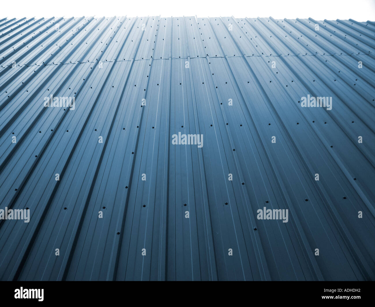 Close up of industrial steel profiled cladding sheet Stock Photo - Alamy