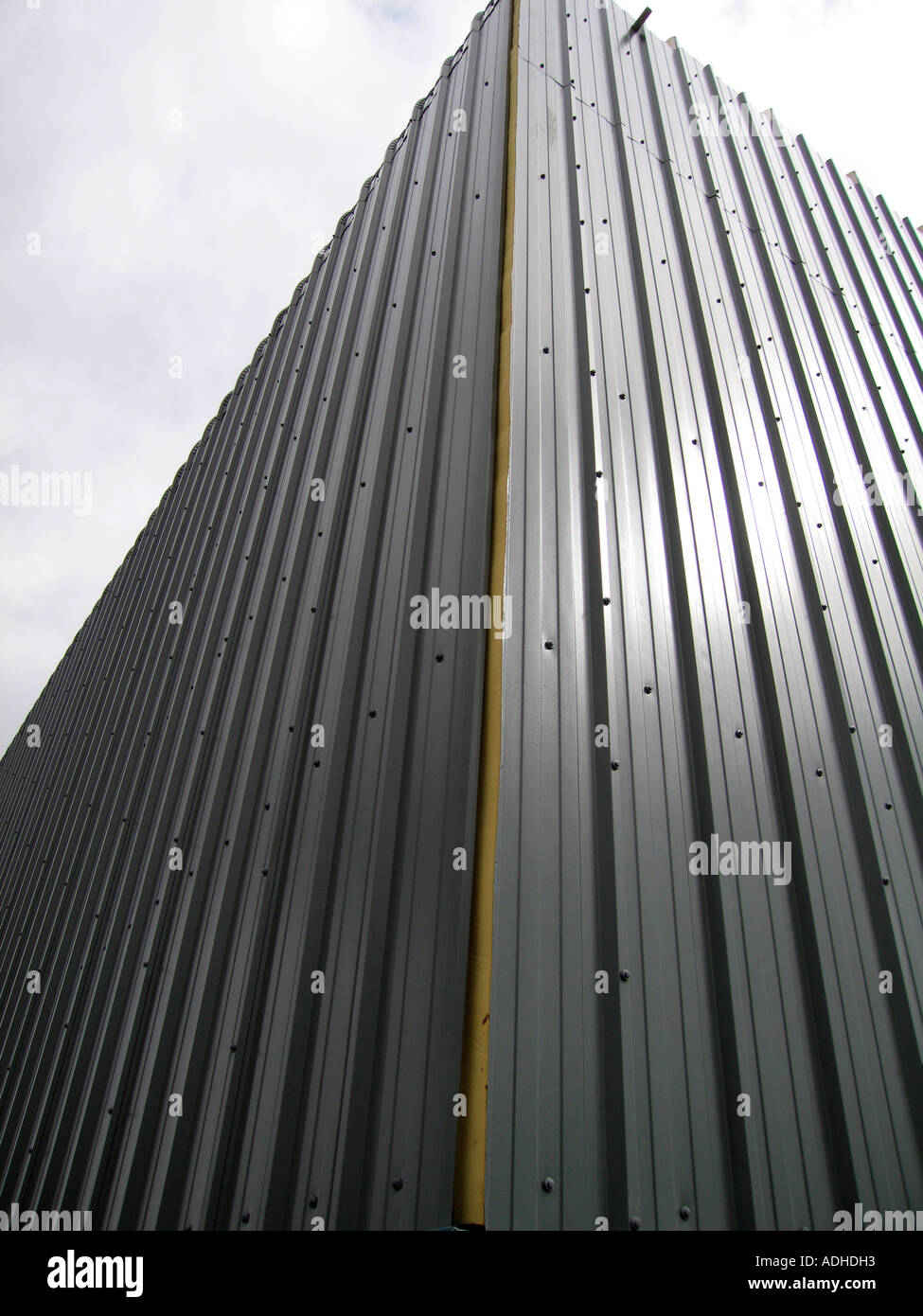 Close up of industrial steel profiled cladding sheet Stock Photo - Alamy
