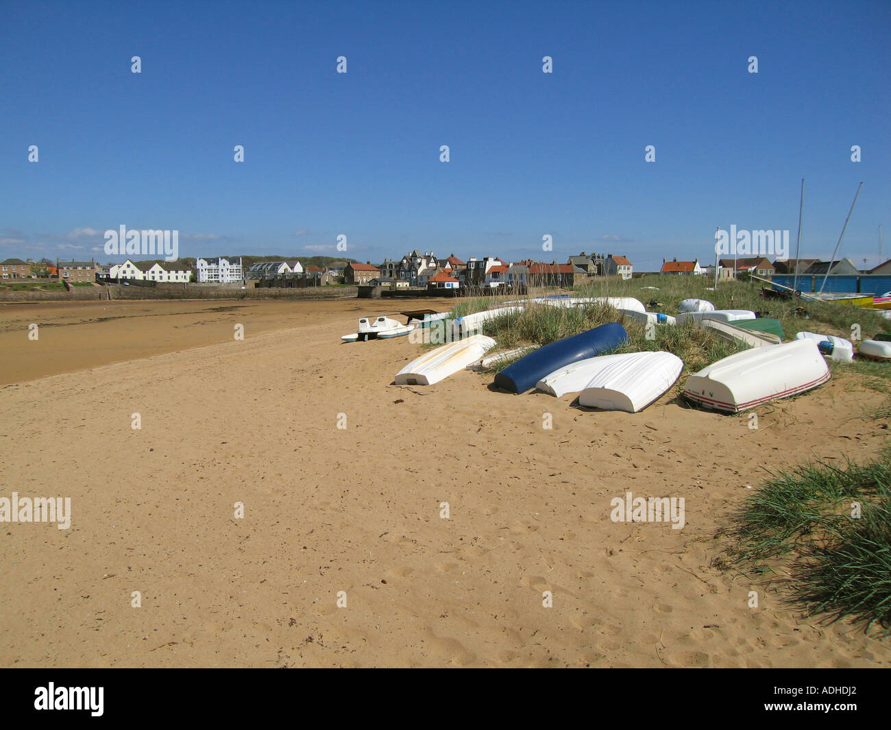 Small boats in Elie harbour Fife Scotland Stock Photo - Alamy