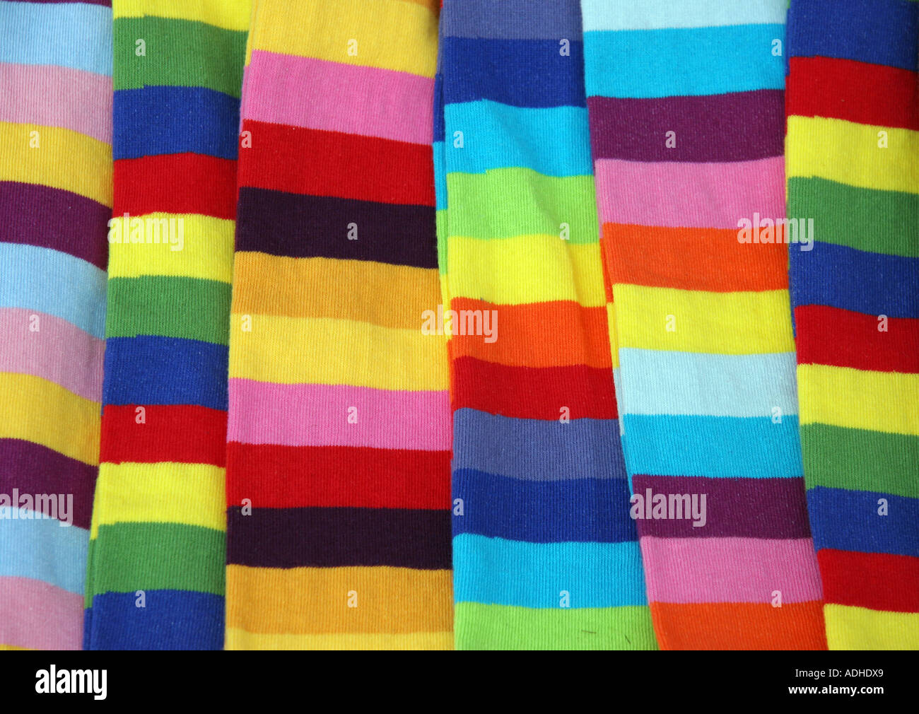 Multi coloured woollen scarfs Stock Photo - Alamy