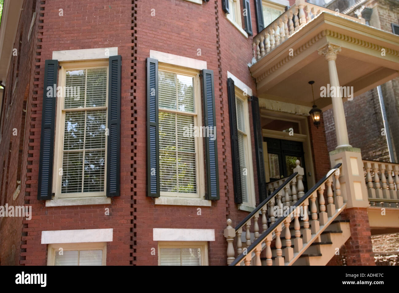 House in Historic District Savannah Georgia Stock Photo - Alamy