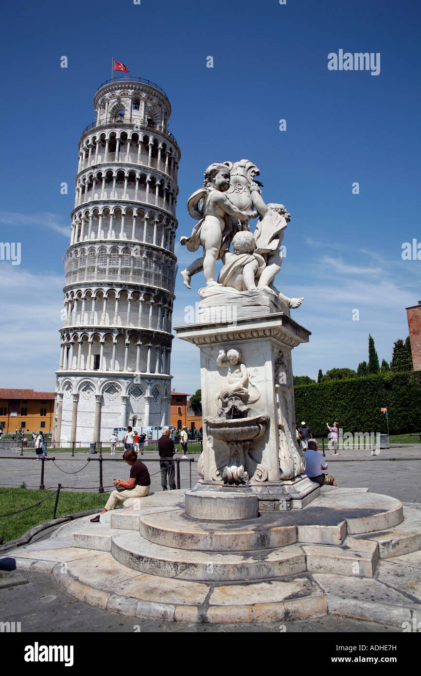 The Leaning Tower of Pisa in the Piazza del Duomo the Square of ...