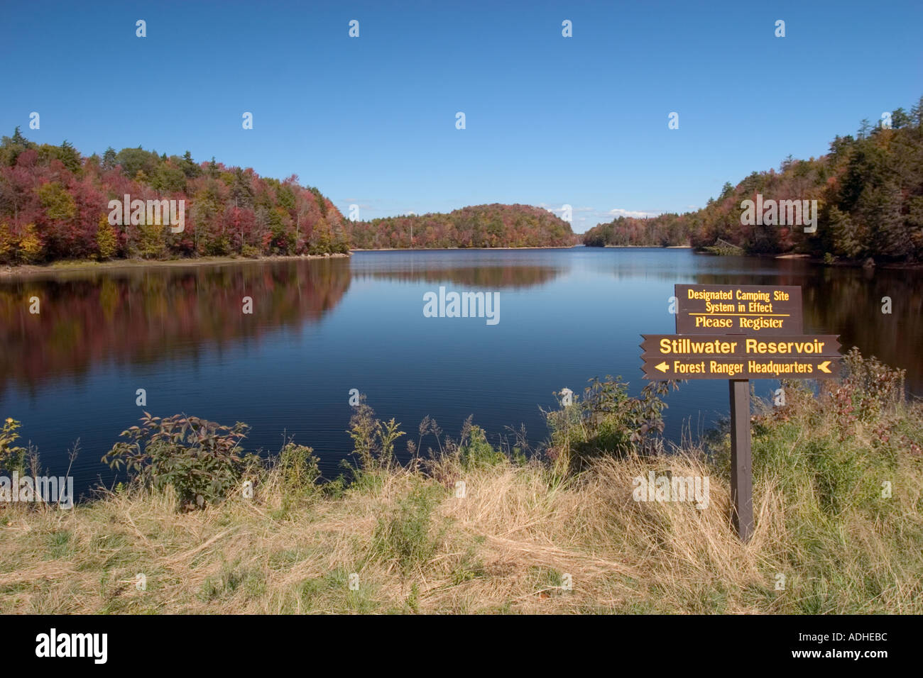 Stillwater Reservoir in the Adirondack Mountains of New York State ...