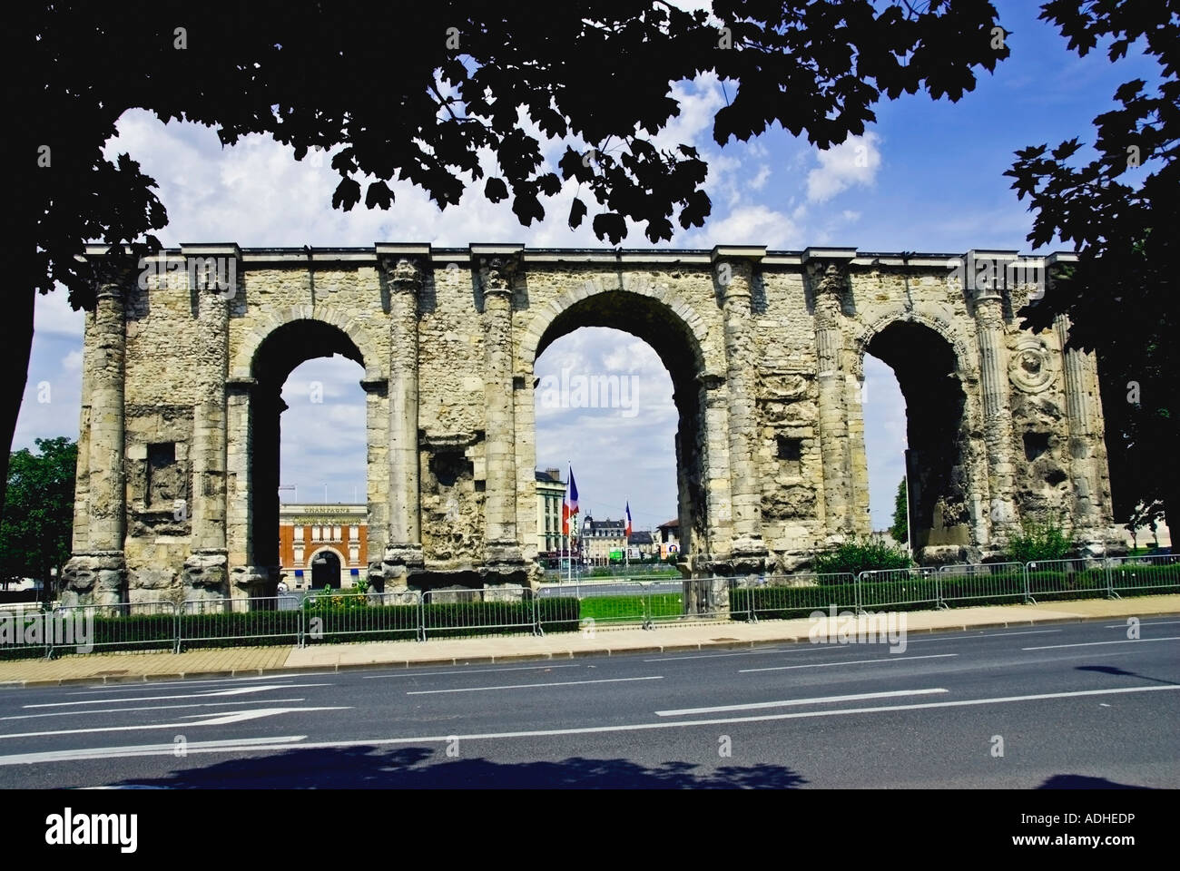 Reims France, Ancient "Roman Monuments" "Porte de M-ars" Arches "Place ...