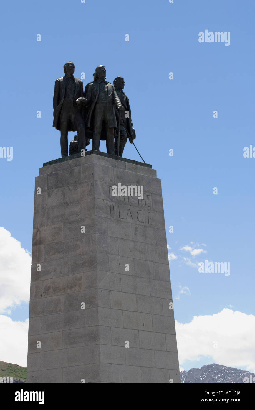 This Is the Place Monument commemorates the Mormon pioneers entering ...
