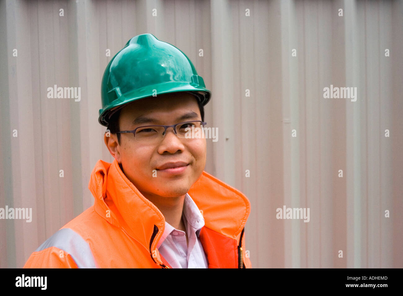 Asian Construction Worker Stock Photo - Alamy