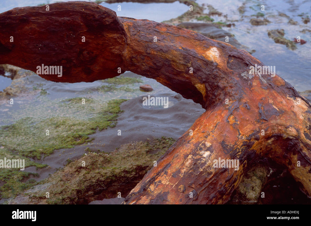 Rusty anchor from old shipwreck Stock Photo - Alamy