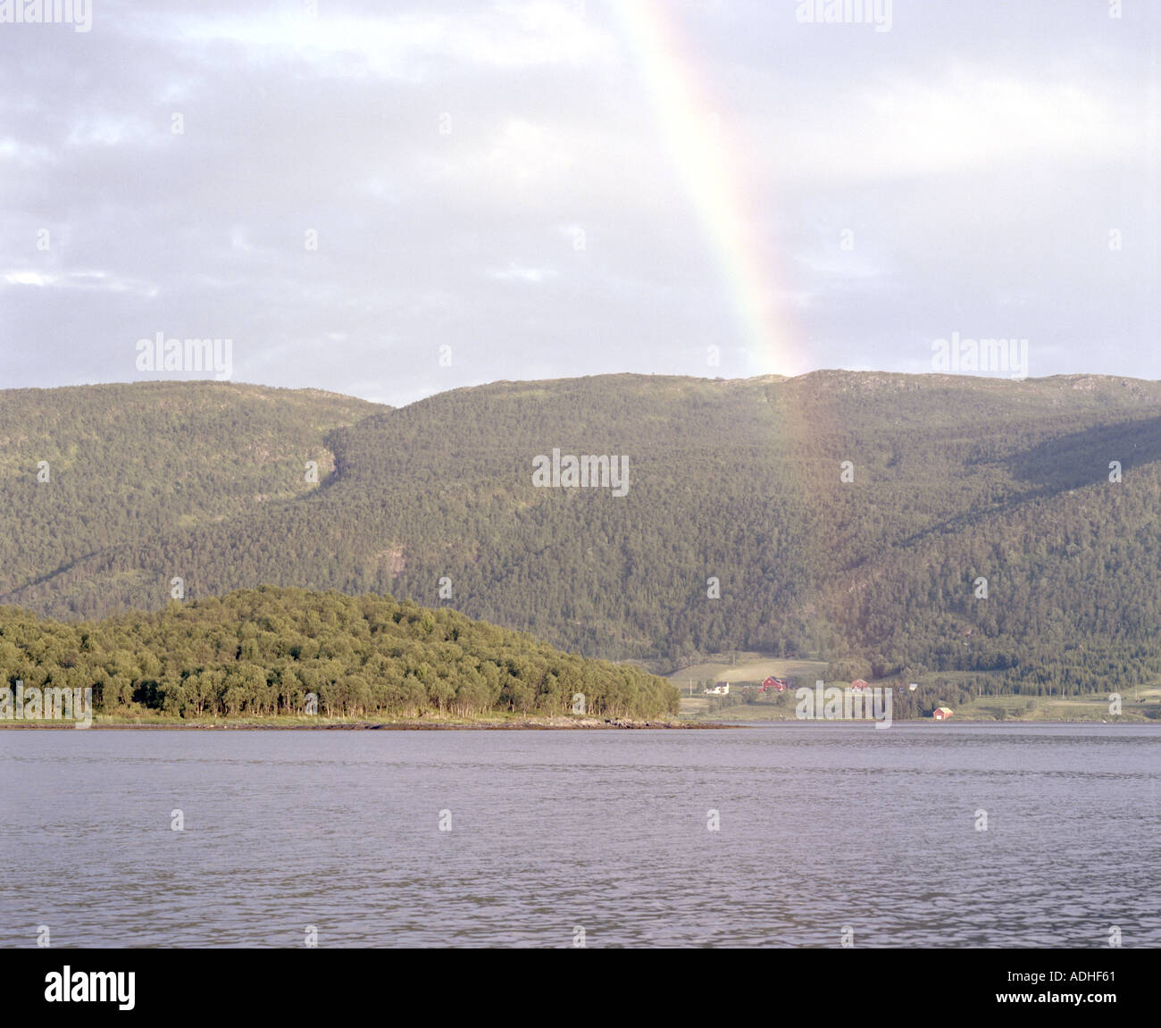 rainbow area south of tromsoe Stock Photo - Alamy