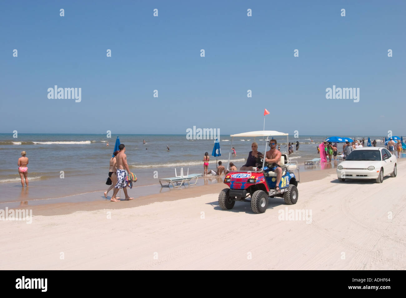 ATV driving on Daytona Beach Florida USA Stock Photo - Alamy